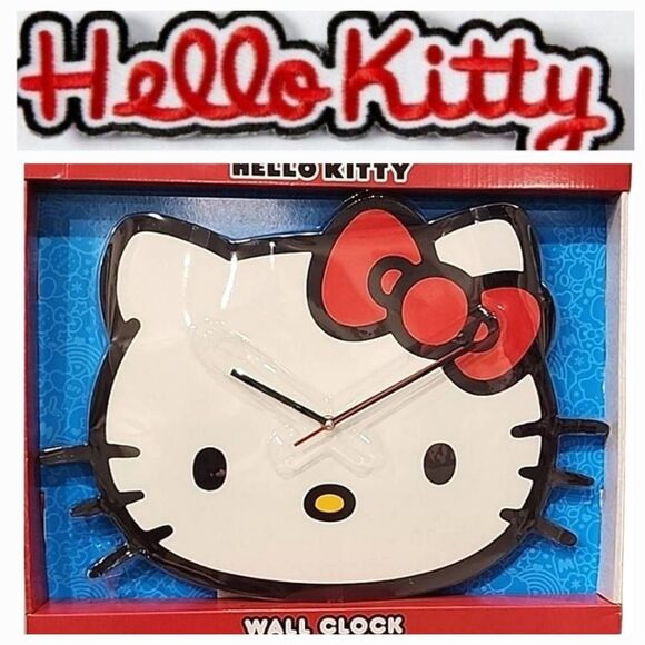 Hello Kitty | Accents | Hello Kitty Red Bow Analog Wall Clock | Poshmark